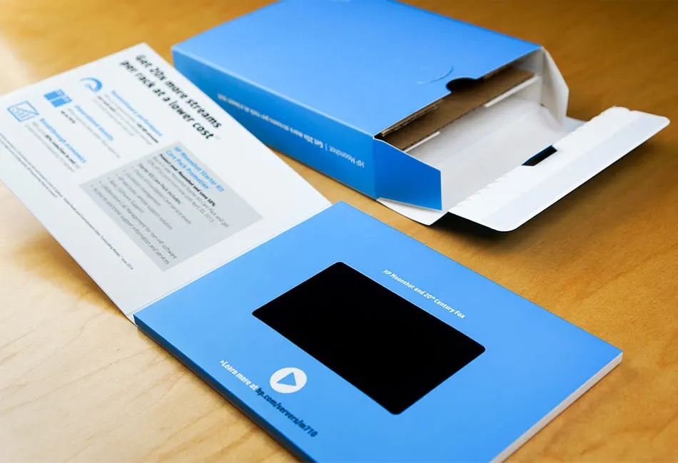 Newest Design Video Postcard/ Video Mailer/ Lcd Video Brochure Card ...