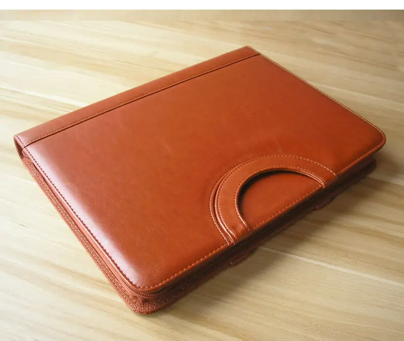 Zippered Padfolio Portfolio Binder - 4 Hole Ring System