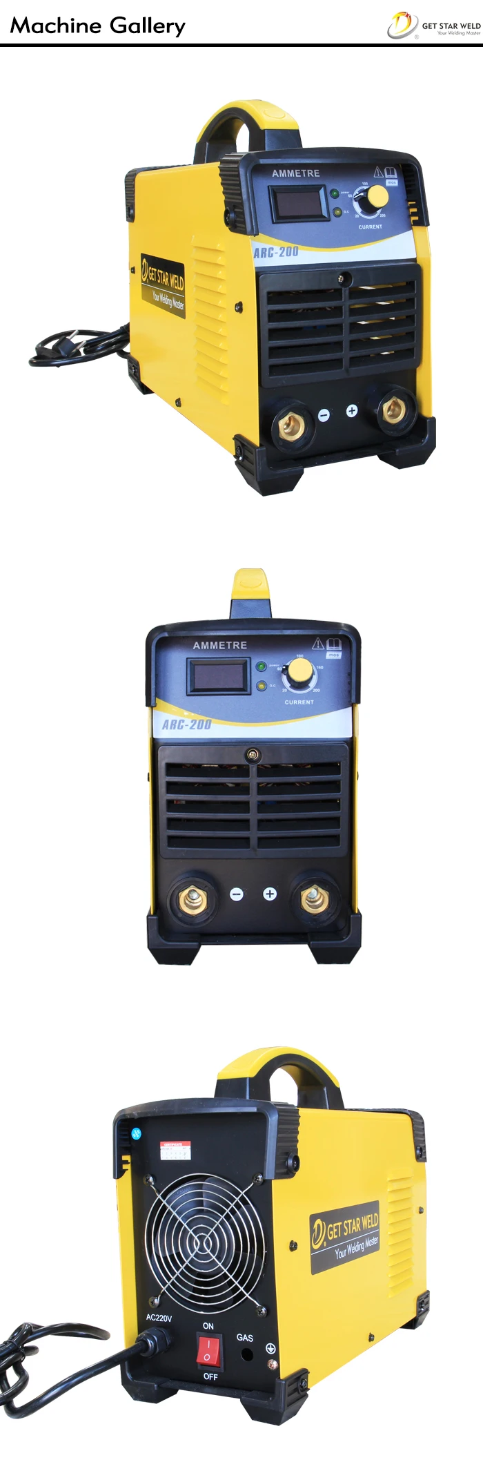 Get Star Weld Portable Small Arc 200 Inverter Welder DC