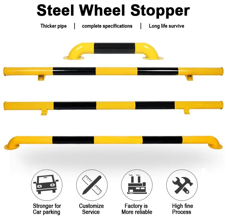 U Steel Wheel Stopper Car Parking Barrier - Buy U Steel Stopper,Car ...