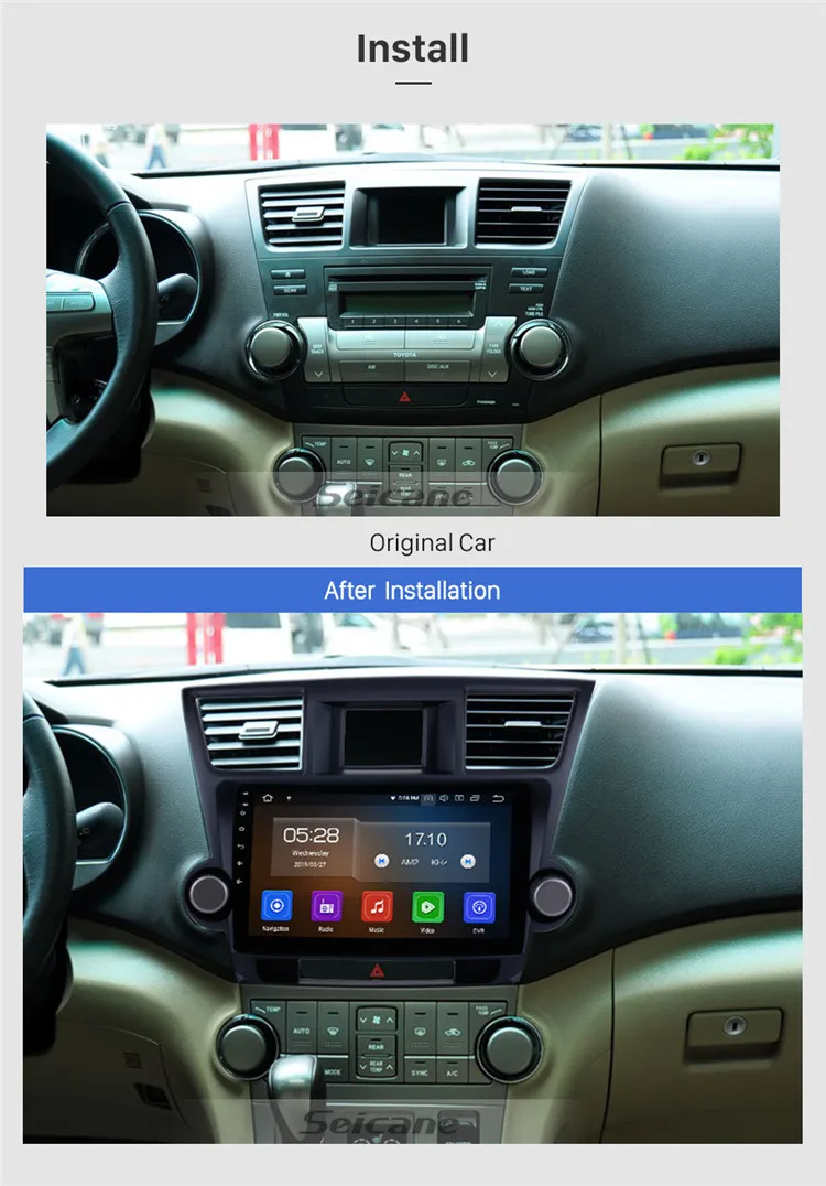 10.1 Inch Android 9.0 Touchscreen Multimedia Player For 2008 - 2014 ...