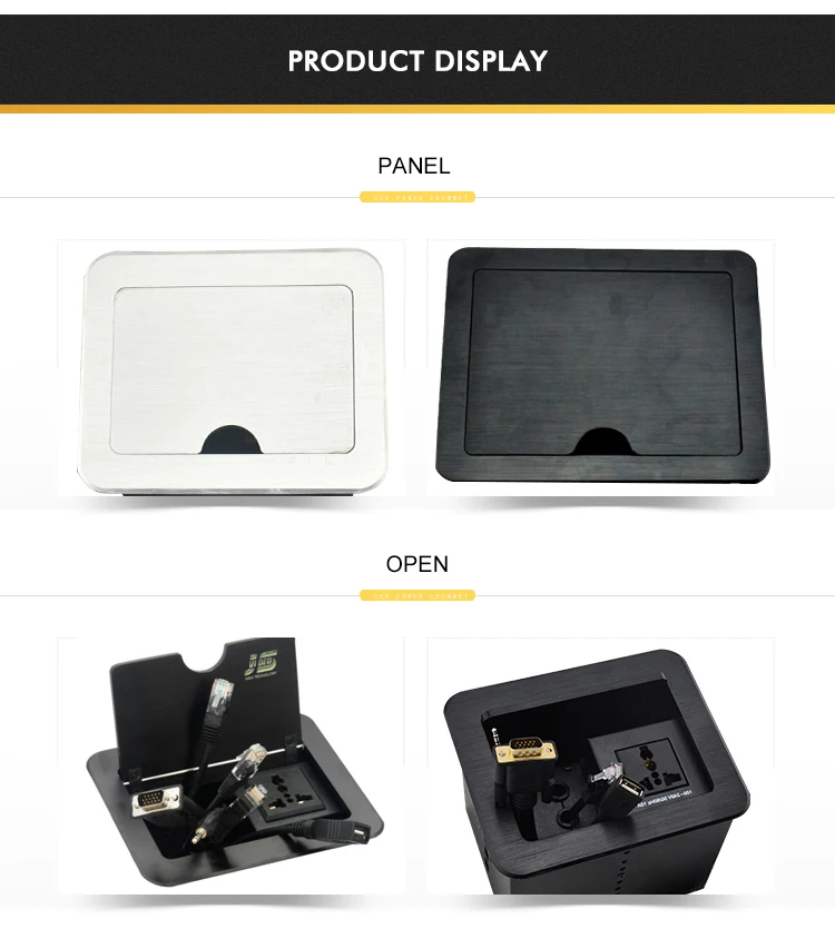 Js-440 With Multiple Av Cable Cubby Cover Flip Lid Power Hidden Socket ...
