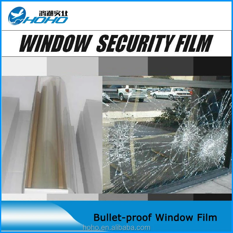 2/4/8/12 Mil Window Glass Film Anti-explosion Bulletproof Window Film ...