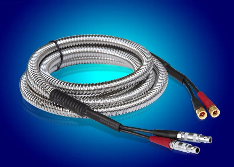 Yushi Dual Lemo 00 to Microdot Armored Cable for UT Testing