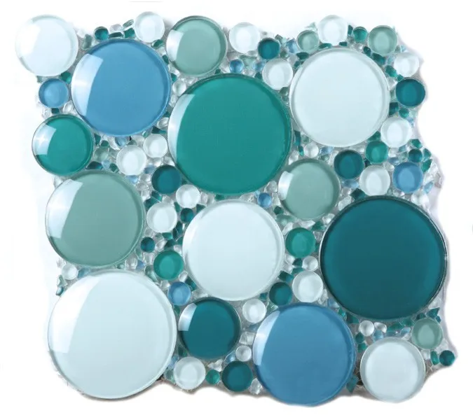 Wholesale 6MM Round Bubble Glass Backsplash Mosaic Tiles