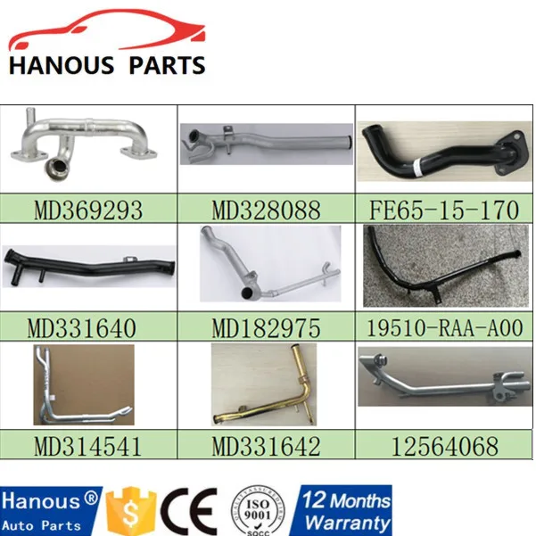 Engine Iron Water Pipe MD369293 MD328088 FE65-15-170 MD331640 MD182975 ...