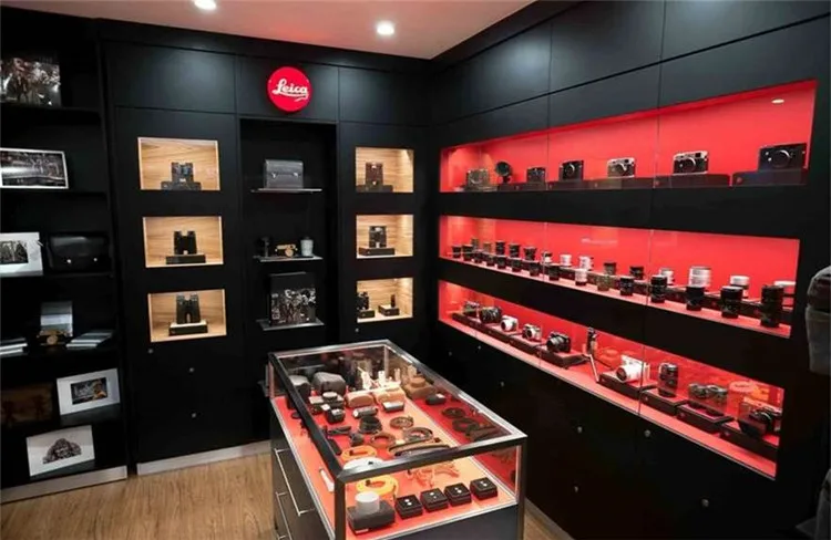 Camera Display Showcase Design Camera Shop Fitting Store Layout For ...