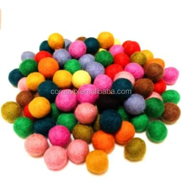 Bulk Wholesale Nepal Diy Handmade Crafts Felted 2cm Colored Cotton Wool ...
