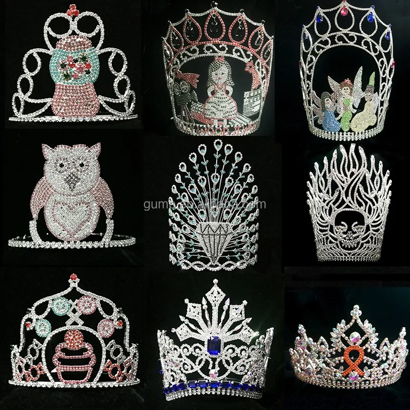 Wholesale Beauty Pageant Crown with Scepter Custom Tiara