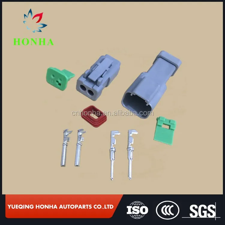 Dt06-2s-e005 Dt04-2p-e005 Pa66 Grey 2 Pin Male And Female Deutsch Auto ...