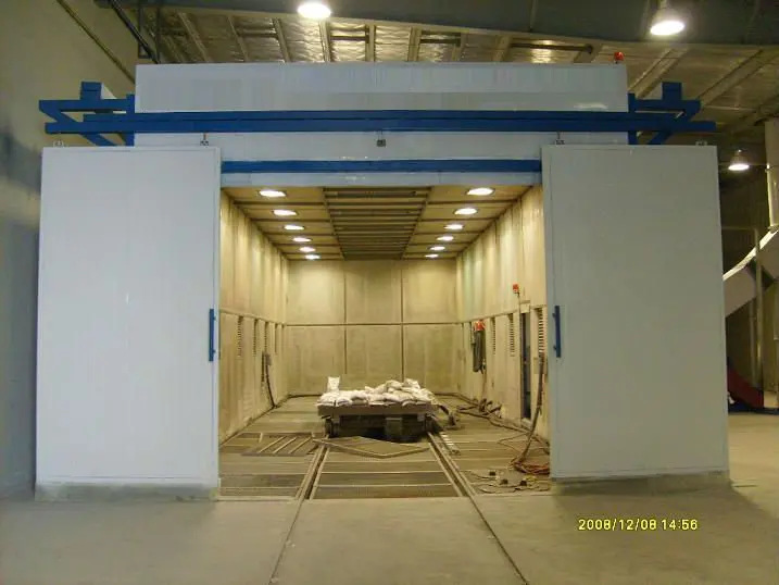 Eliminating Rust Equipment Sandblasting Booth With Dust Removal System ...