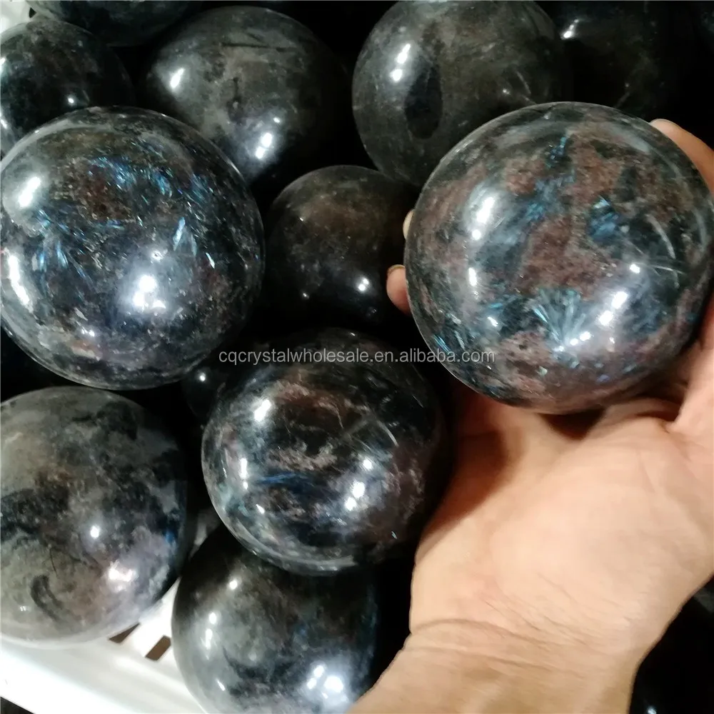 Wholesale Natural Astrophyllite Crystal Sphere Fireworks Stone Quartz ...