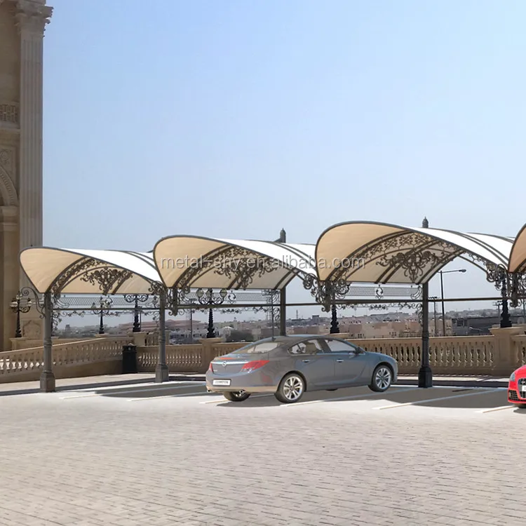 Wrought Iron Car Parking Shade - Durable & Stylish
