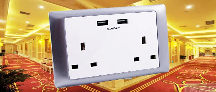 Multi Function Universal Double Power Electrical Sockets Usb Wall ...