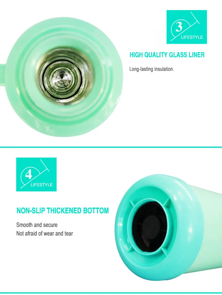 Thermos Flask 1 Litre Plastic Shell Glass Liner Blue Vacuum Flask With ...