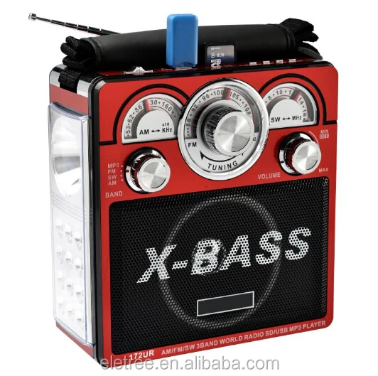 X-bass Am Fm Mw Sw Radio/multi Band Radio Receivers/rechargeable Radio ...