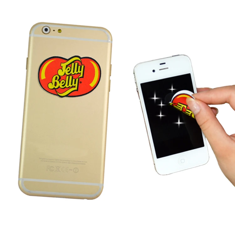 Customized Produced Reusable Screen Cleaner Sticker Mobile Phone - Buy ...