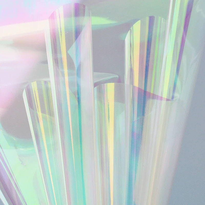 Pet Rainbow Film Patict Colored Reflective Plastic Iridescent Film For ...