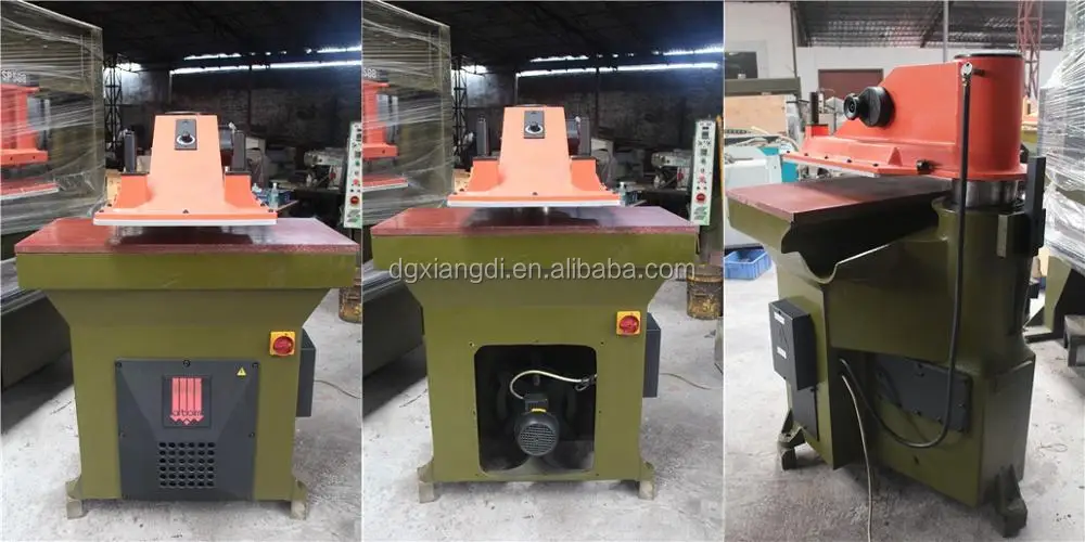 25t Hydraulic Swing Arm Leather Atom Cutting Machine Clicker Press ...