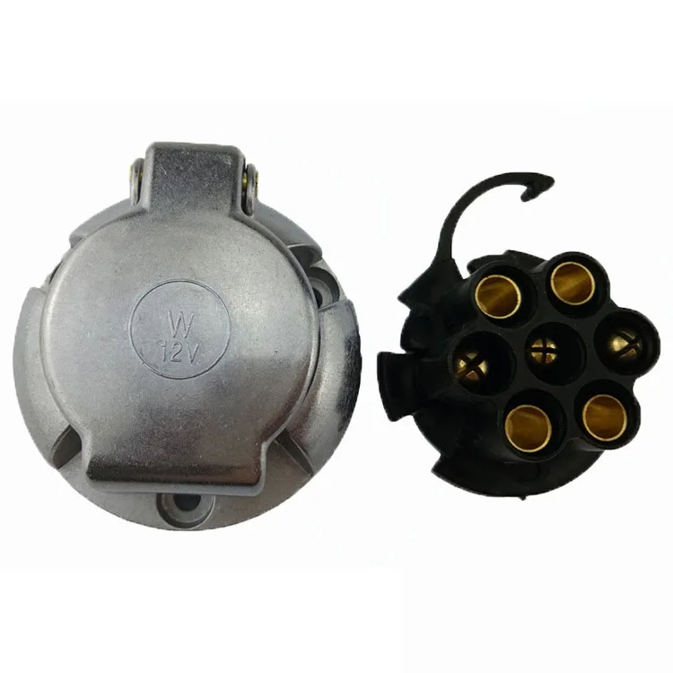 New 7 Pin Electric Towbar Plug & Socket Kit Trailer Tow Wiring Lights ...