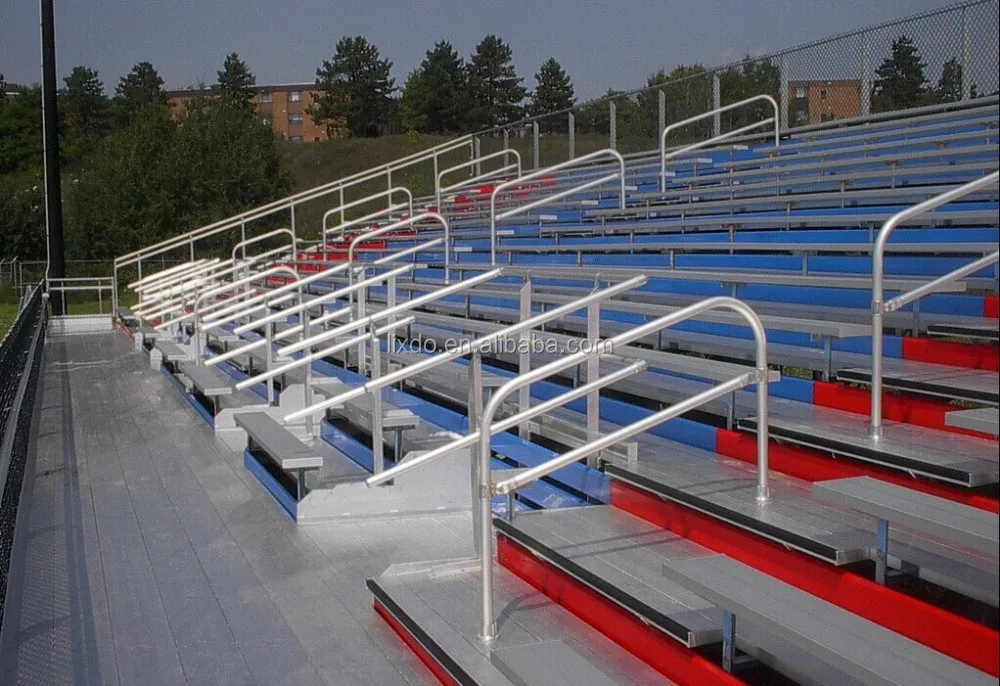 Portable Retractable Bleachers Stadium Folding Chair With Armrest - Buy ...