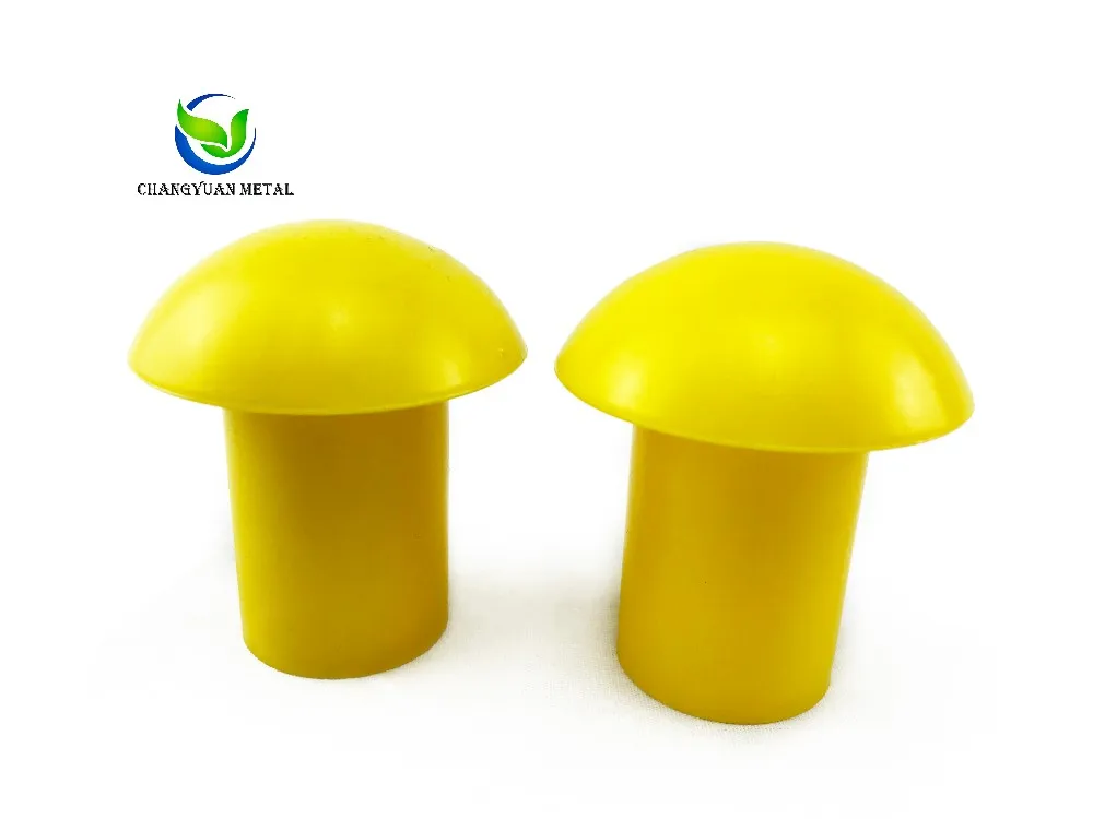 Plastic Mushroom Rebar Cap - 8-16mm for Construction Safety