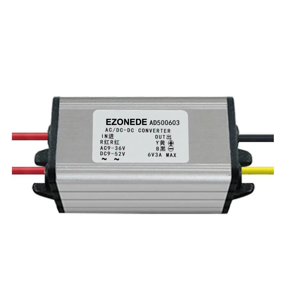 Ac 12v/24v To Dc 6v 3a 18w Ac-dc Power Converter Step Down Buck ...