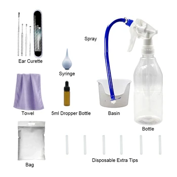 Elephant Ear Wax Washer Washing Cleaning Remover Bottle System Tool Kit ...