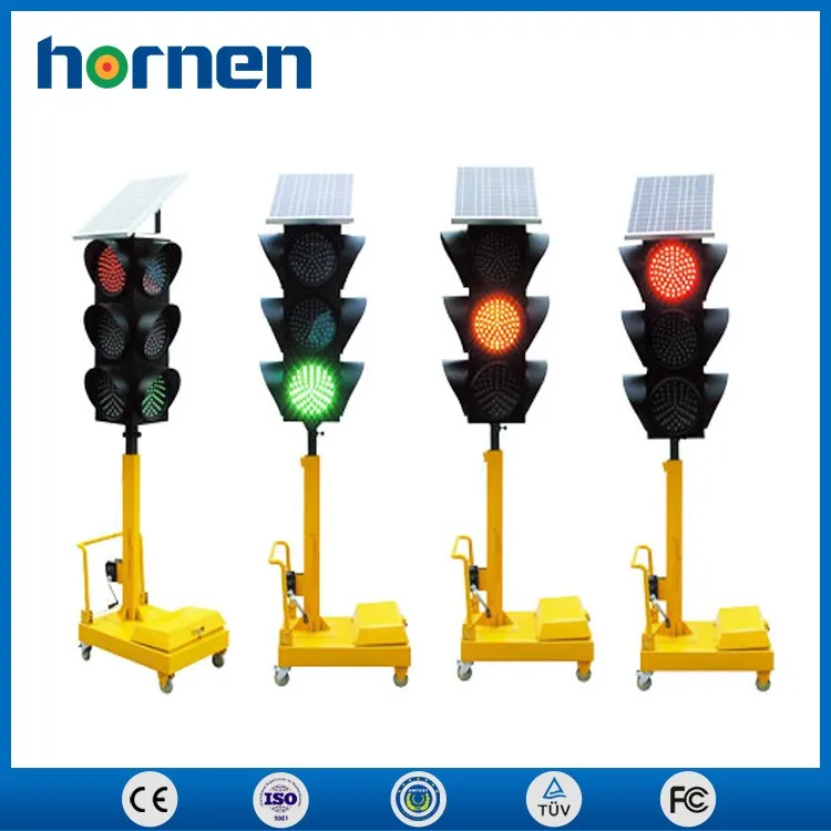 Portable Solar Powered Led Flashing Traffic Warning Sign With Super ...