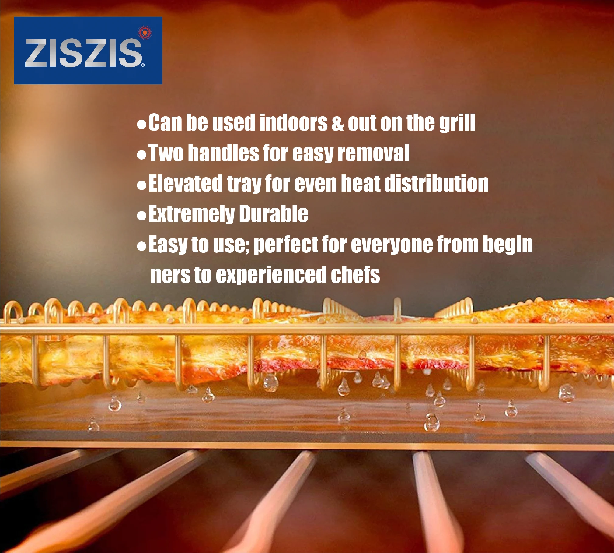 Crispy Oven-bacon Drip Rack Tray With Pan With Nonstick Easy Clean ...