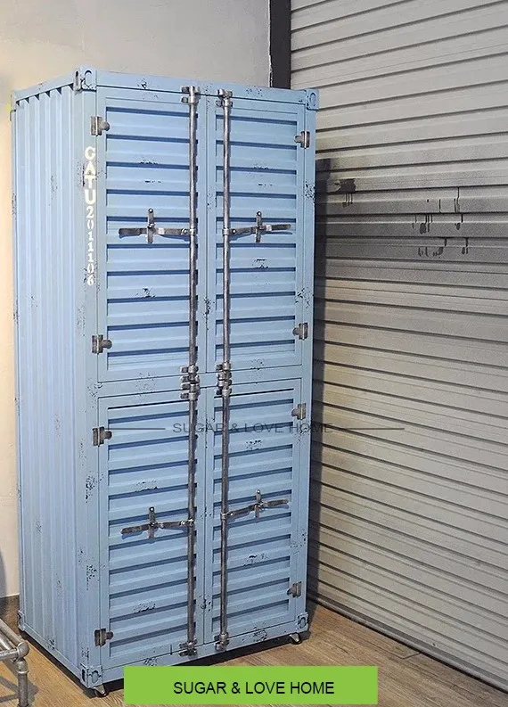 Shipping Container Furniture Book Cabinet With 4 Doors - Buy Book ...