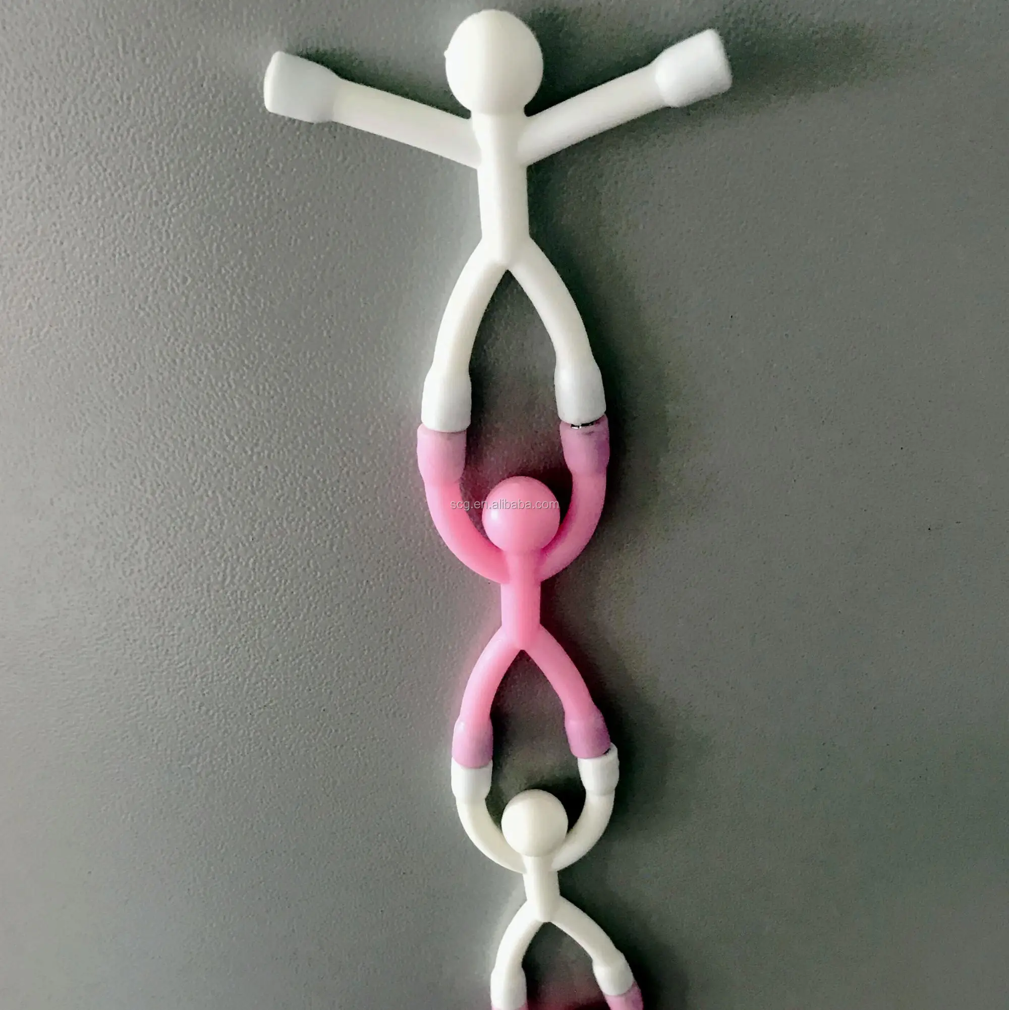 Bendable Q-Man Magnet Toy for Education - Customizable Fun