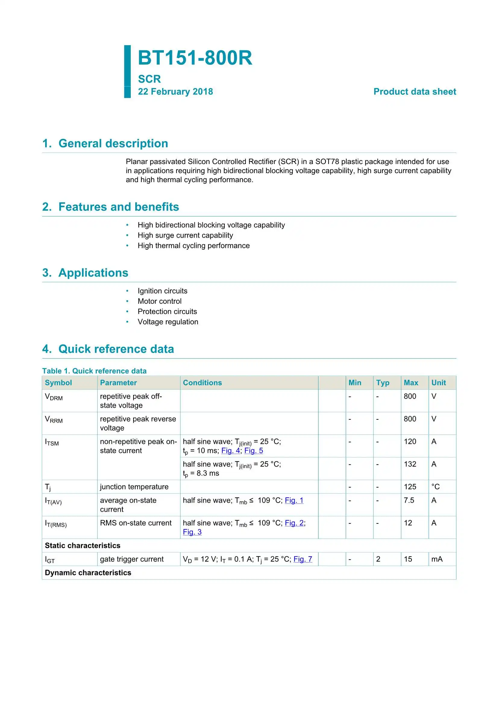 ข้อเสนอพิเศษ Bt151 500r 800r Bt151-500r 800r Bt151s-650l Bt151u-650c ...