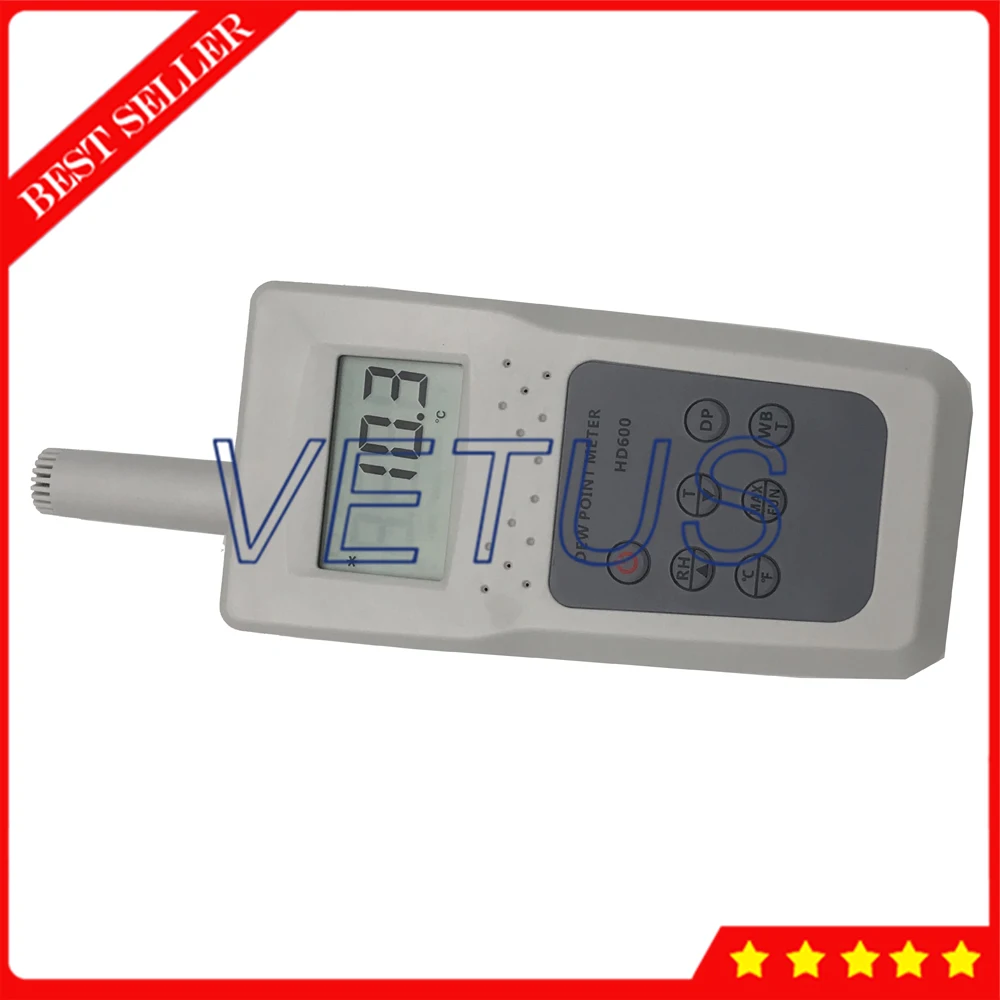 Digital Display Dew Point Meter Hd600 With Humidity Temp Wet Bulb Temp ...