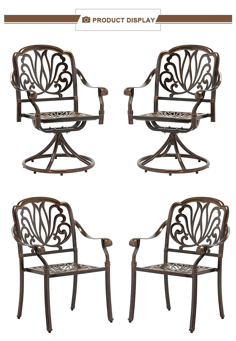 Leisure Patio Outdoor Base Swivel Chair With Pattern - Buy Swivel Chair ...