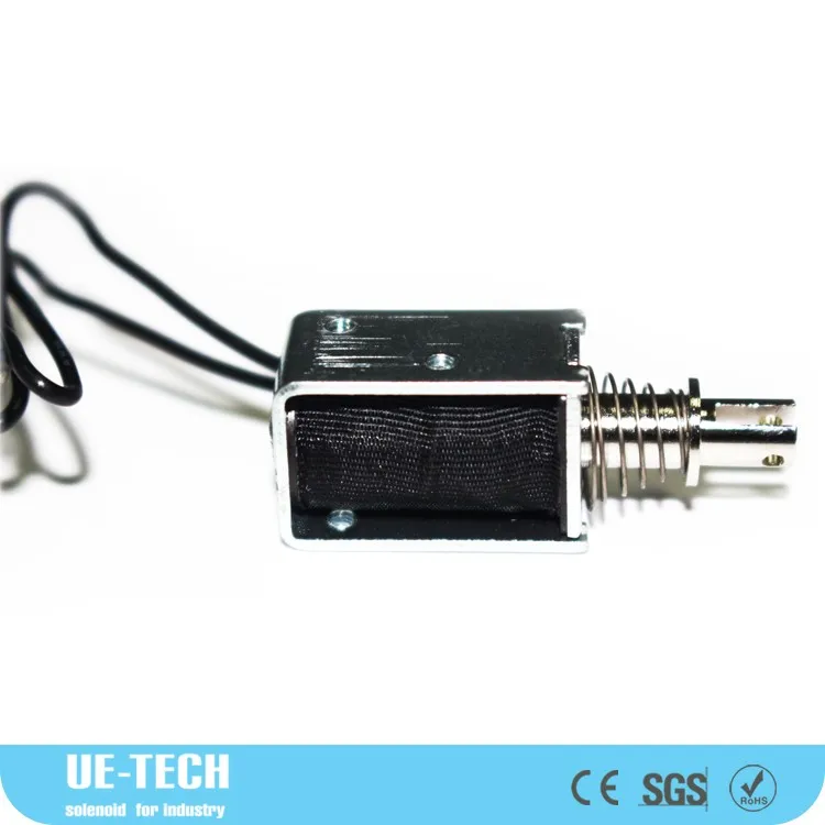 Ue-tech Dc 12v/24v/6v Small Solenoid Electromagnet Open Frame Solenoid ...