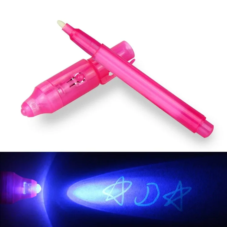 Promotional Magic Multipurpose Invisible Ink Pen With Uv Light - Buy ...