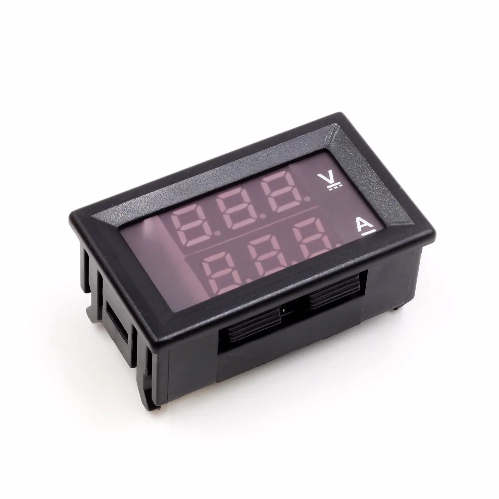 Mini Digital Voltmeter Ammeter Panel Amp Volt Voltage Current Meter ...