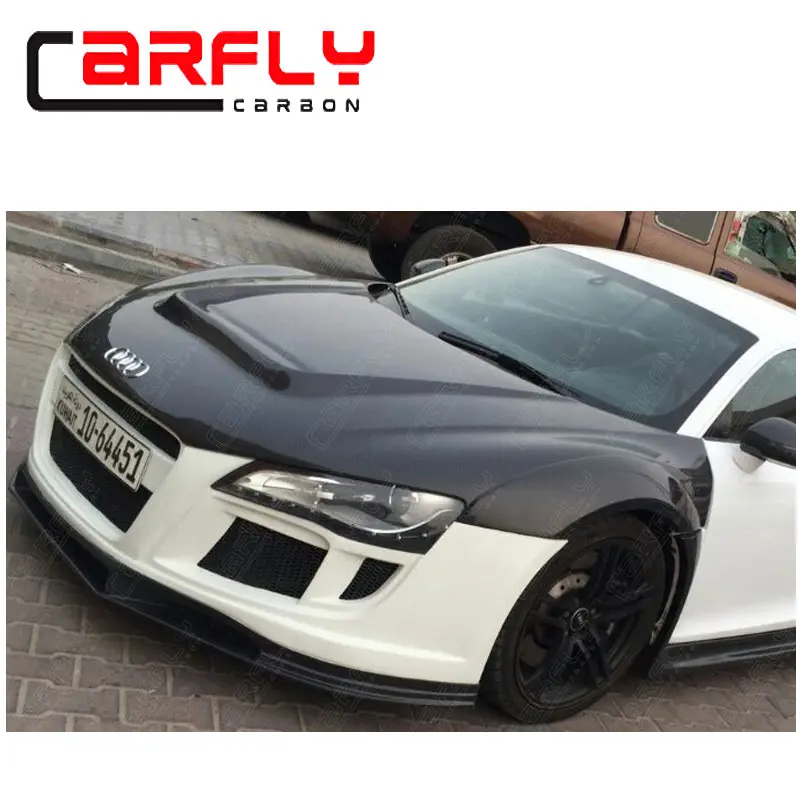 PPI Style Carbon Fiber Hood for Audi R8 Body Kit - Durable & Lightweight