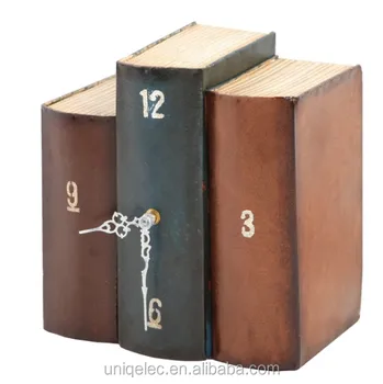 Metal Or Paperboard Material Book Table Clock - Buy Metal Or Paperboard ...
