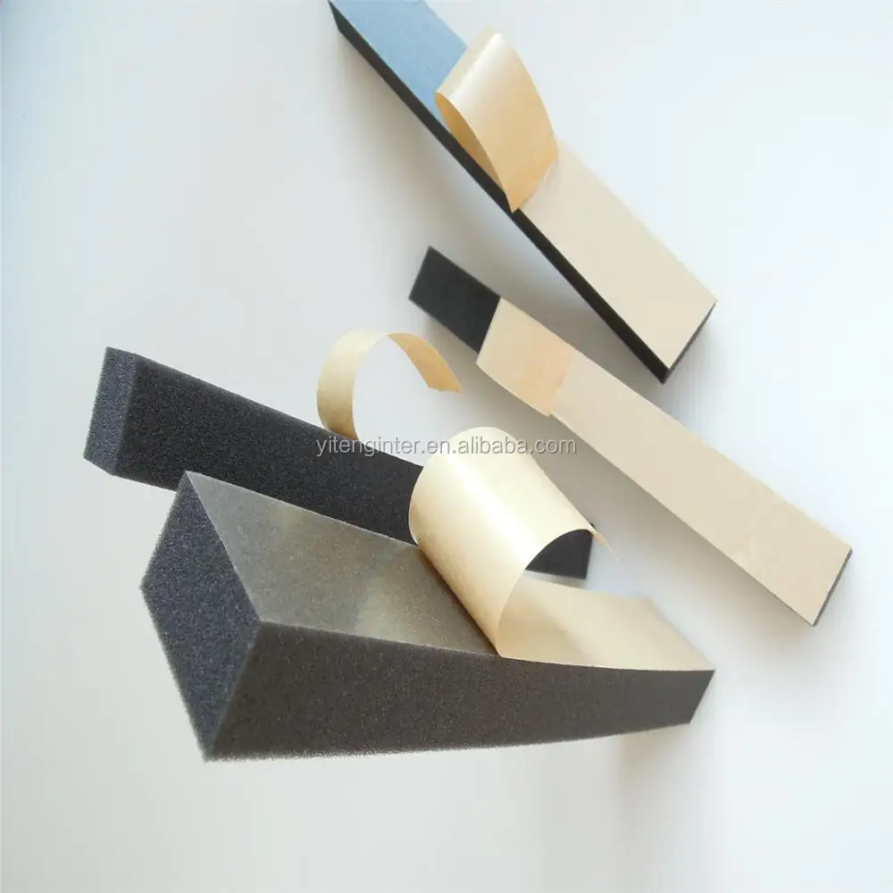 High Density Polyurethane Foam Strips with Adhesive Tapes