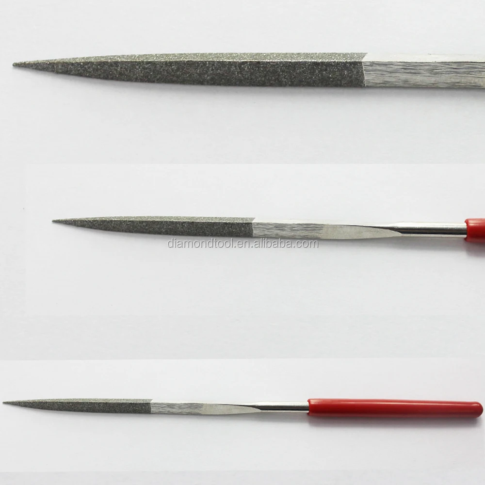 Professional Electroplated Diamond Triangle File,Diamond Needle Files ...