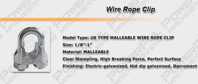 Us Type Drop Forged Wire Rope Rigging Double Cable Tension Fist Grip ...