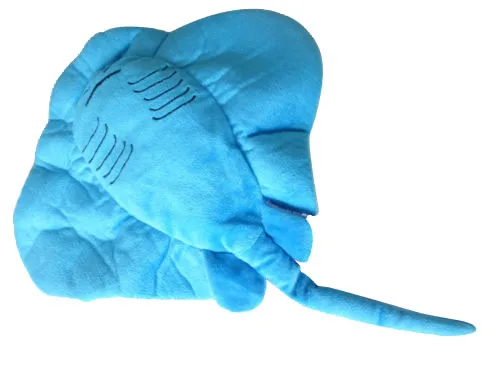 Custom Blue Plush Stuffed Stingray Soft Sea Animal Toy For Kids - Buy ...