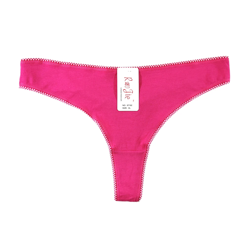 67162 Wholesale Low Rise G String Bikini Panties Cotton Lingerie Women