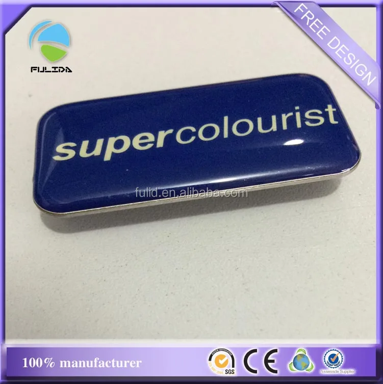 Metal Epoxy Magnetic Name Badge Dome Name Badge - Buy Epoxy Name Badge ...