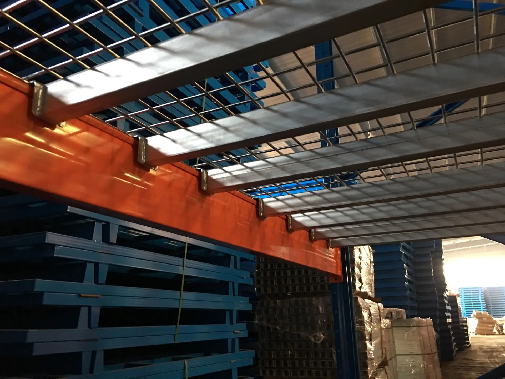 Wire Mesh Deck Heavy Duty Pallet Rack L2700*W1100*H4050mm 2 Levels ...