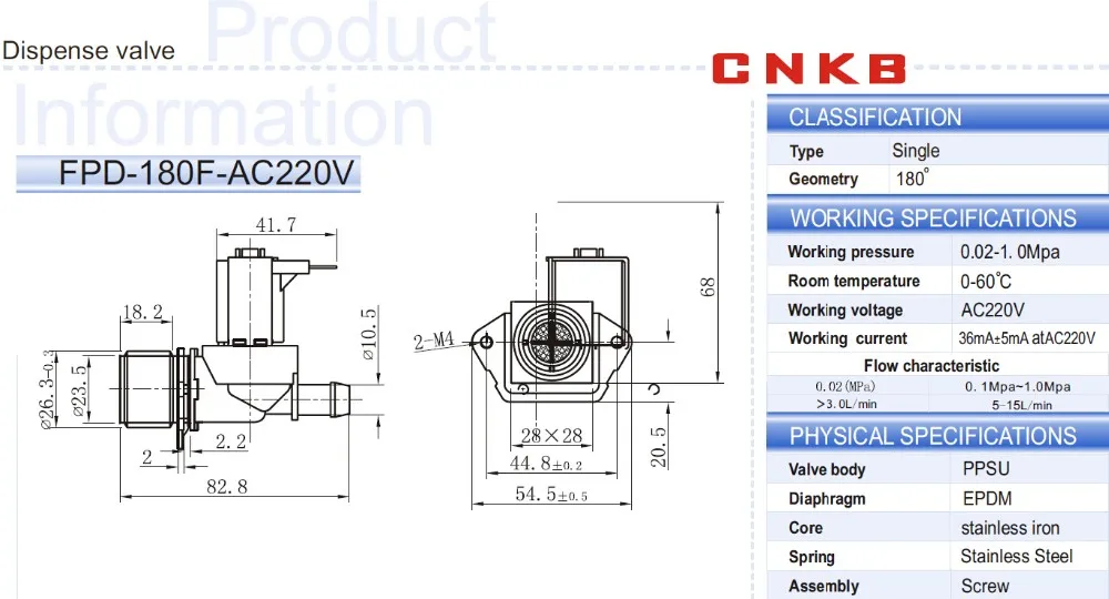 Cnkb G3/4 Fpd-180f塑料进水阀，适用于lg、旋风、美的洗衣机 - Buy 进水阀,洗涤mahine用于lg漩涡美的 ...