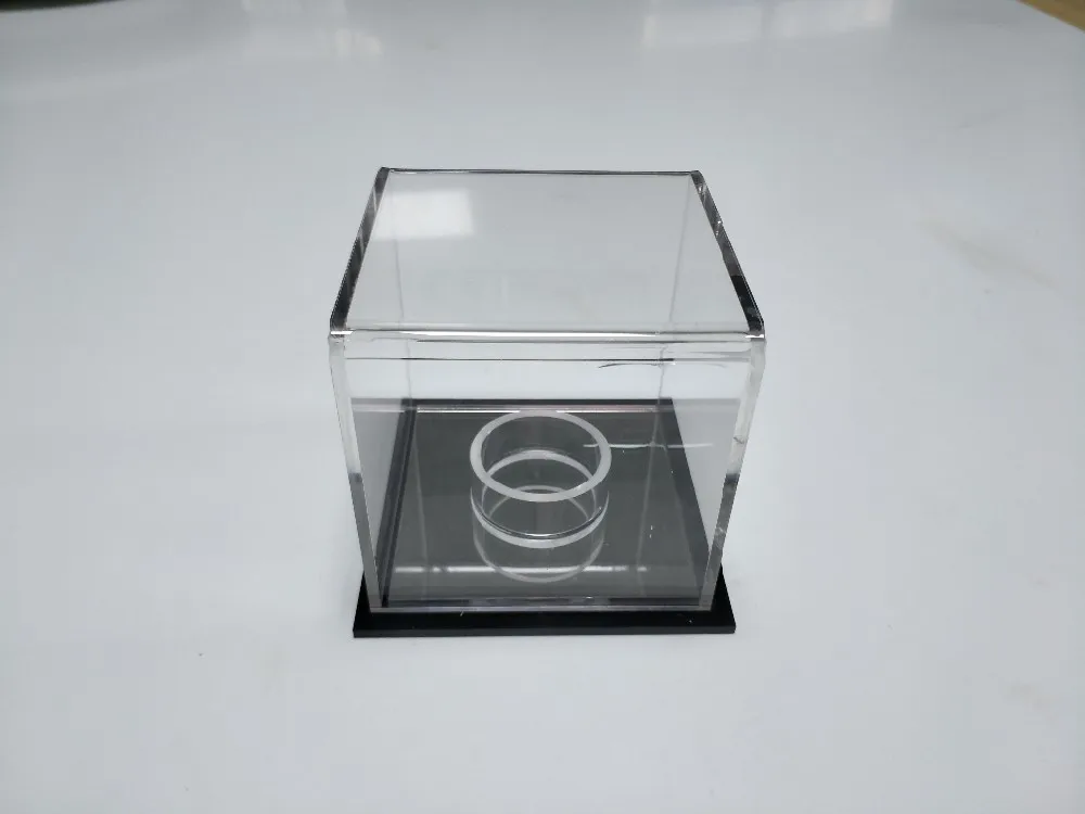 Customized Clear Plexiglass Golf Ball Display Box - Durable