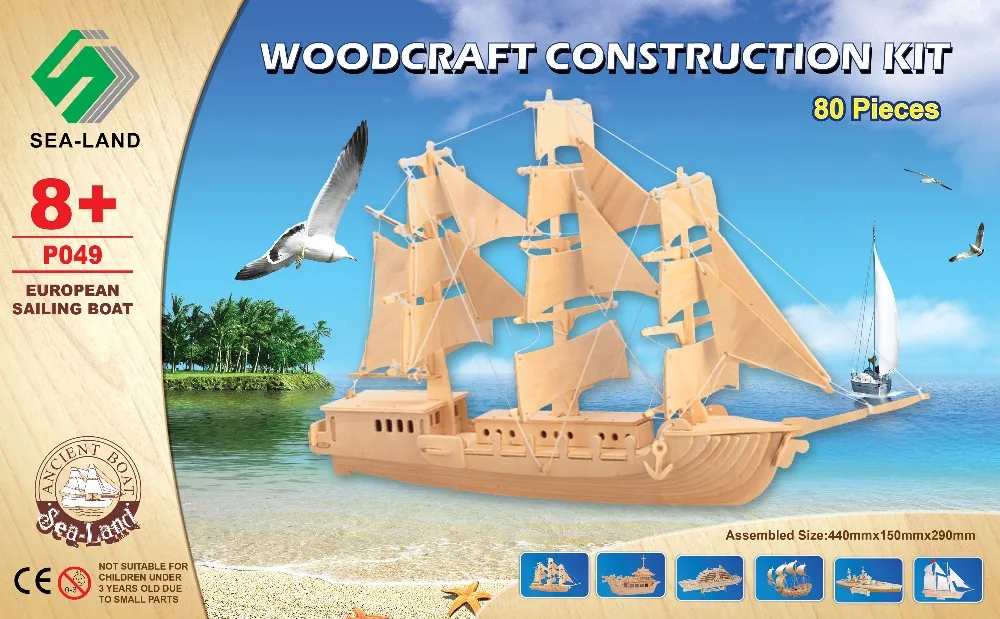 Diy Miniature Model Kit Wooden Ship Puzzle - Buy Fun 3d Puzzle,Diy ...